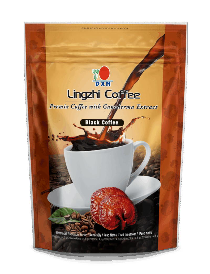 DXN Black Coffee Lingzhi - 20 sachets - NaturaDXN